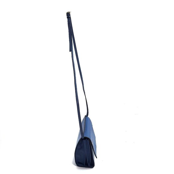 Furla | Bags | Furla Strap Blue Shoulder Bag Detachable Leather ...